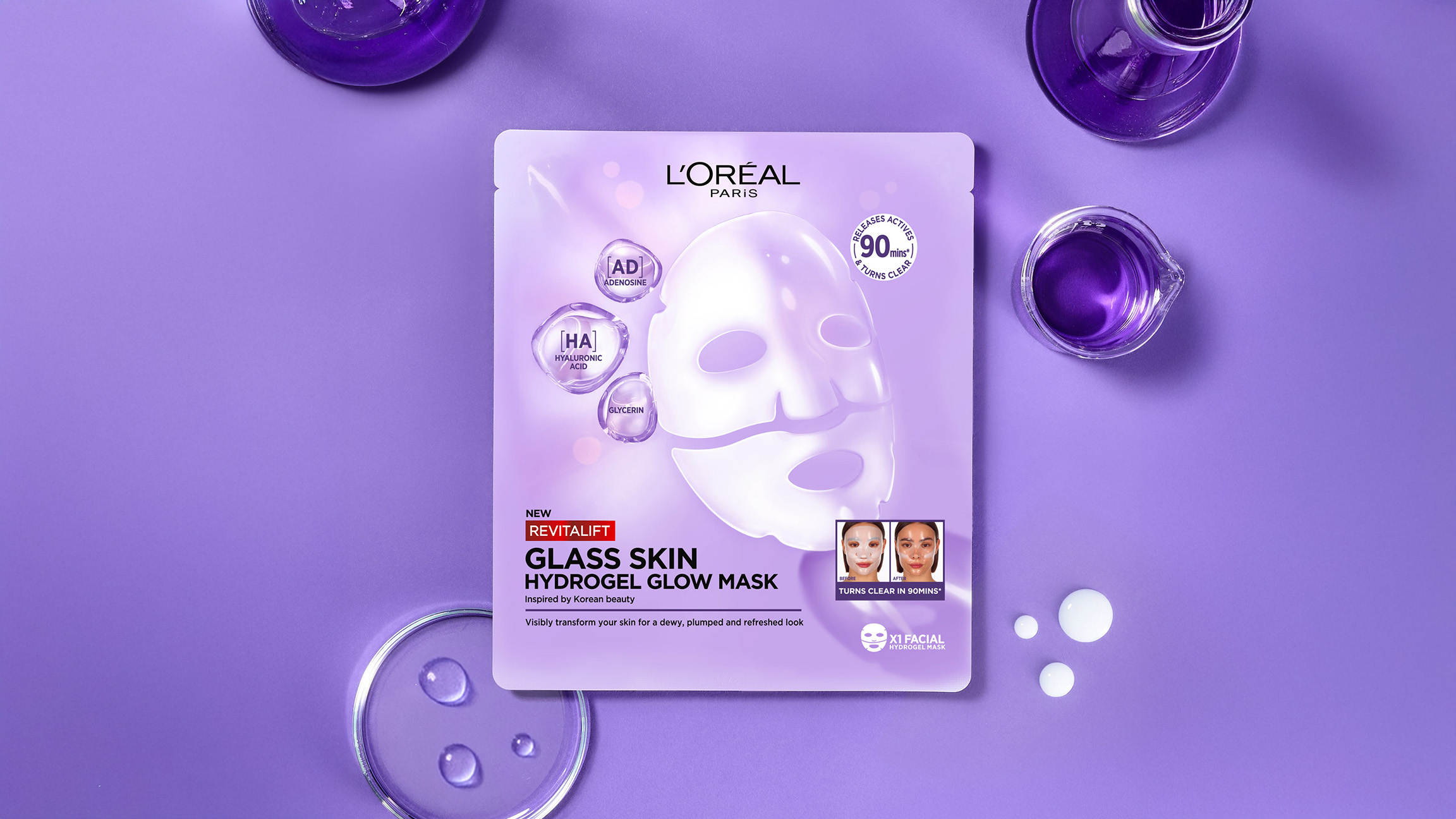 Erfahrungen und Testergebnisse - L'Oréal Paris Glass Skin Maske